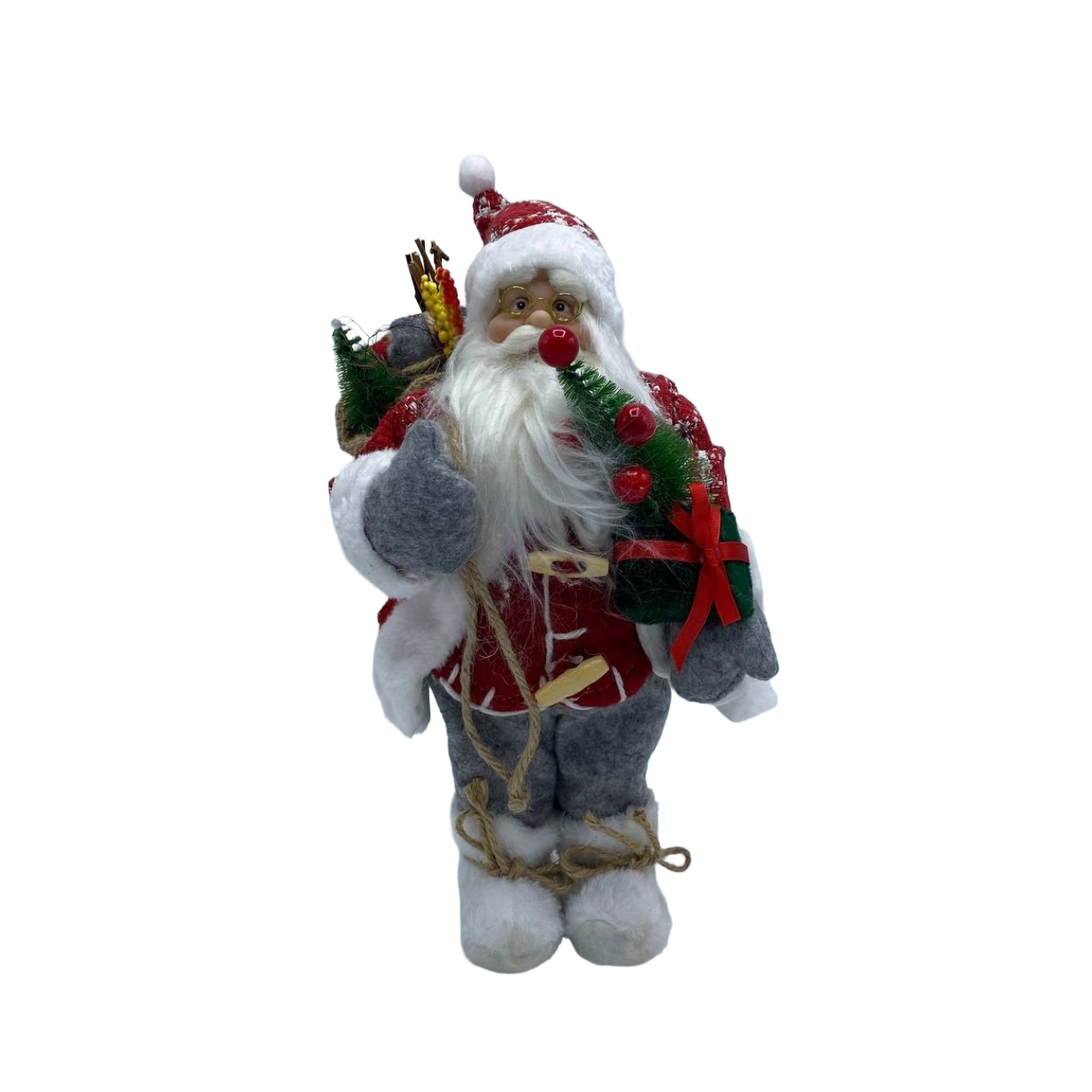 Babagjysh i Kuq per Vitin e Ri (30cm) - Buzi Store