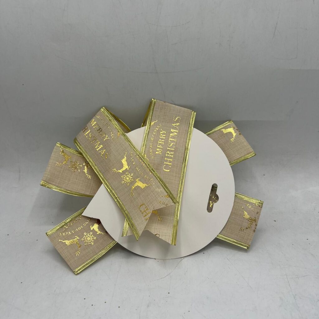 Fjongo Dekoruese Gold per Pemen e Krishtlindjeve - Buzi Store